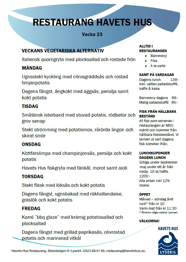 Restaurang Havets Hus - Havets Hus i Lysekil